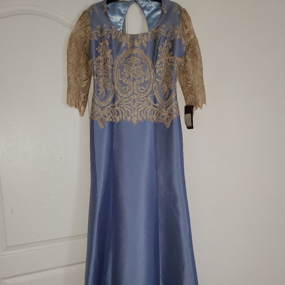 Ana Torres | Dresses | Ana Torres Light Blue Column Mother Of The Bride ...